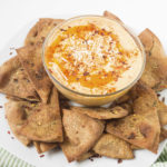 Buffalo Hummus with Ranch Pita Chips - Glitter and Graze