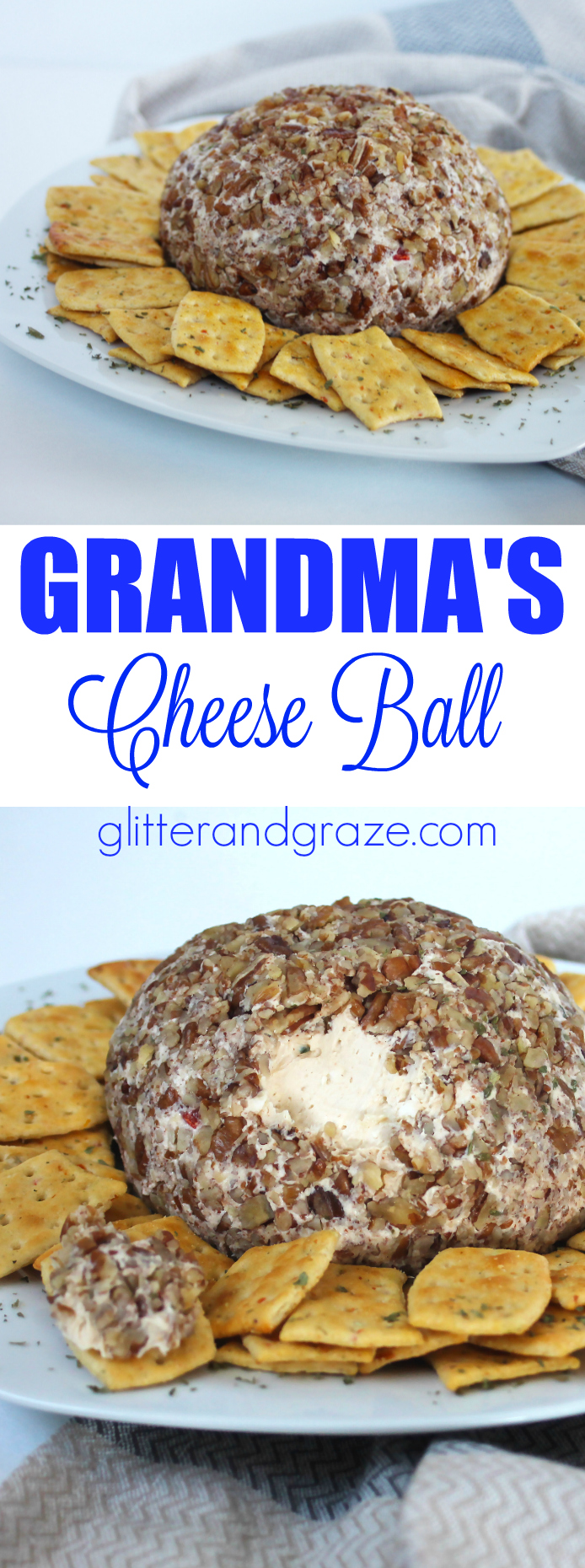 Grandma's Cheese Ball - Glitter and Graze