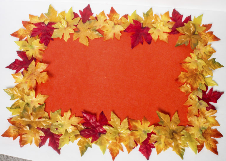 Fall Table Place Mats - Glitter and Graze