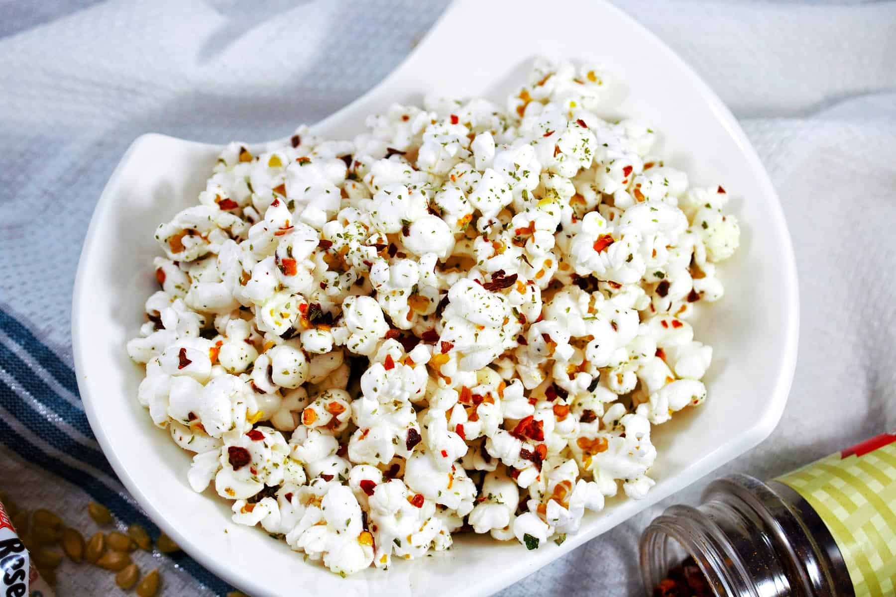 Spicy Ranch Popcorn - Glitter and Graze