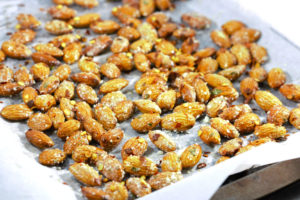 Spicy Parmesan Ranch Almonds - Glitter and Graze