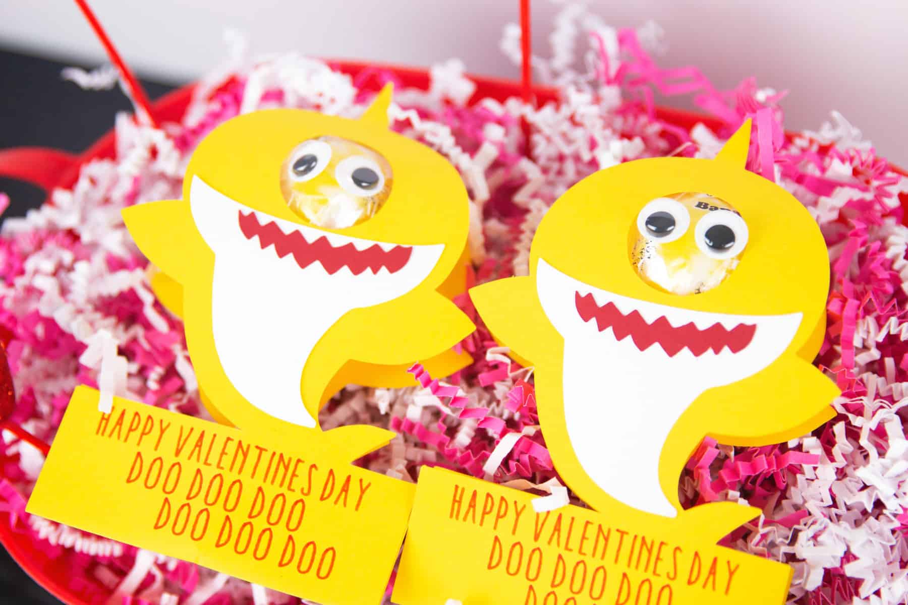 Baby Shark Valentines - Glitter and Graze