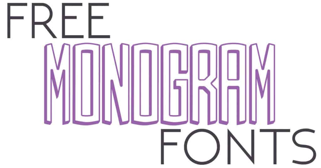Free Monogram Fonts - Glitter and Graze
