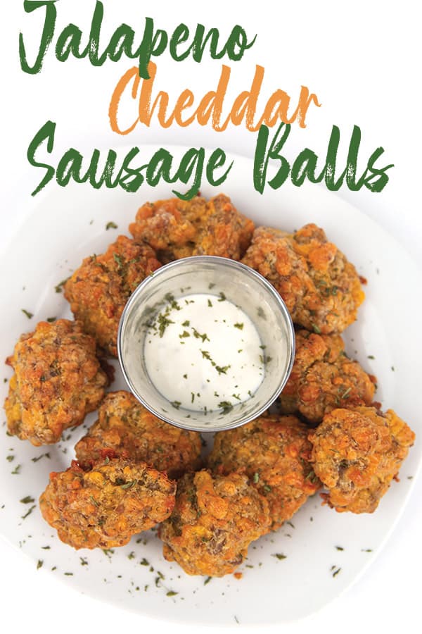Jalapeno Cheddar Sausage Balls - Glitter and Graze