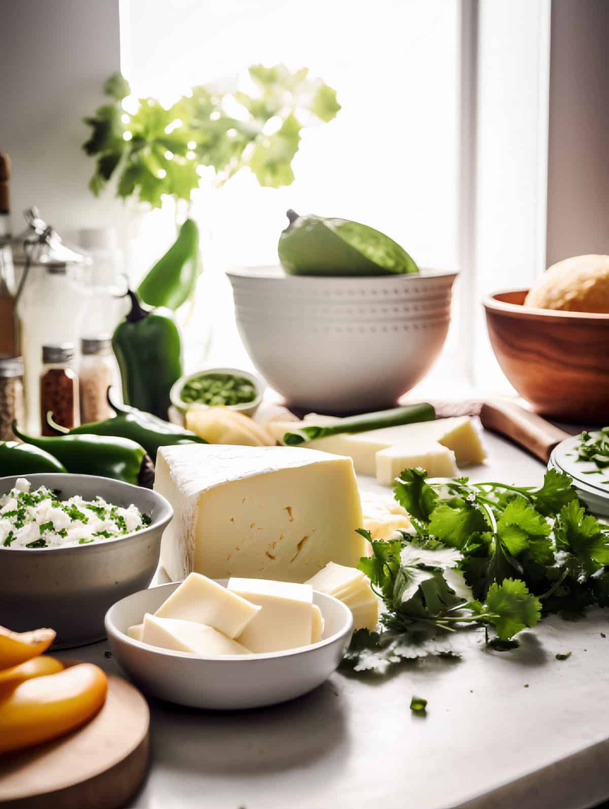 Creamy Green Chili Queso - Glitter and Graze