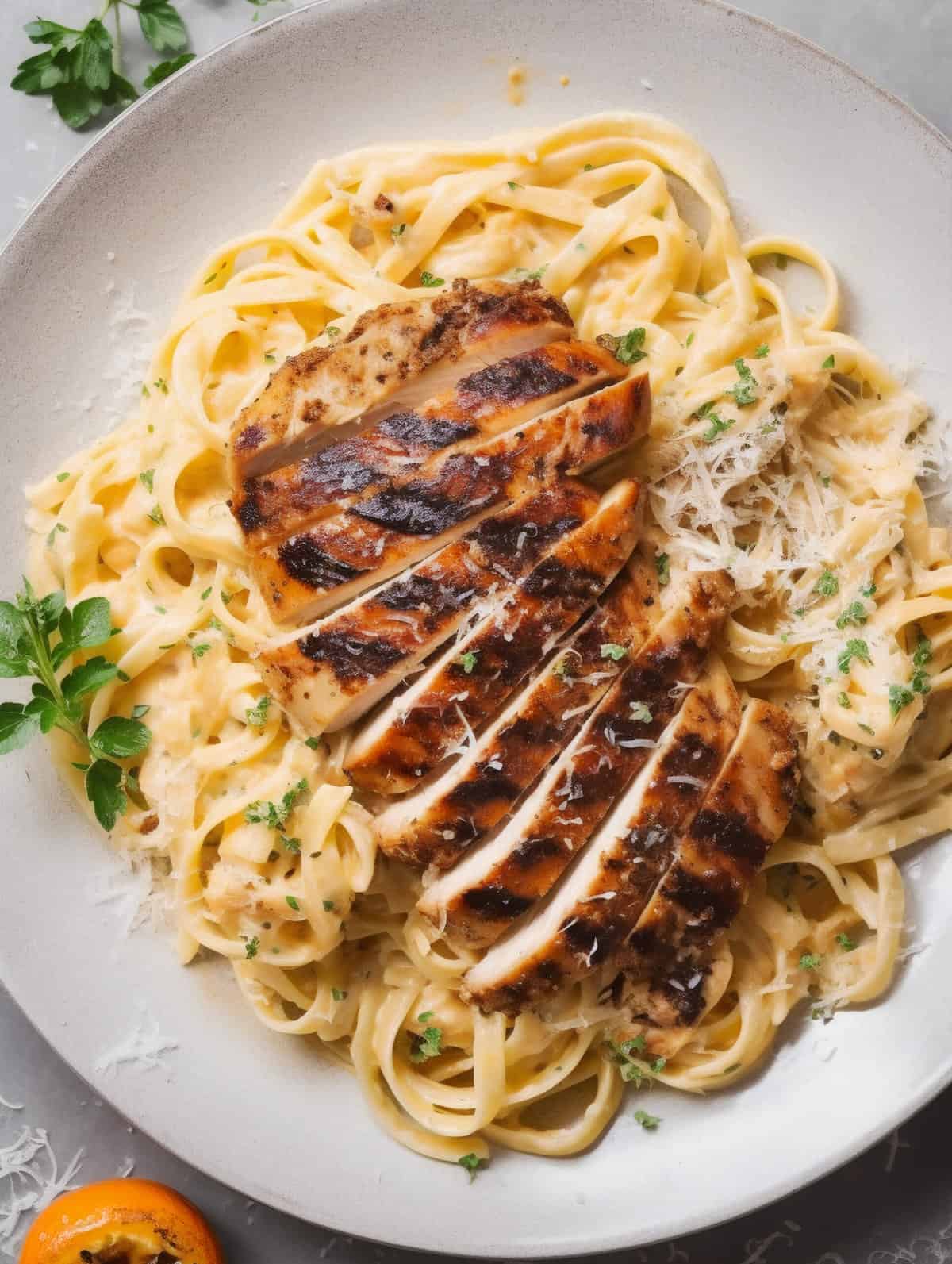 Creamy Cajun Chicken Linguine - Glitter and Graze