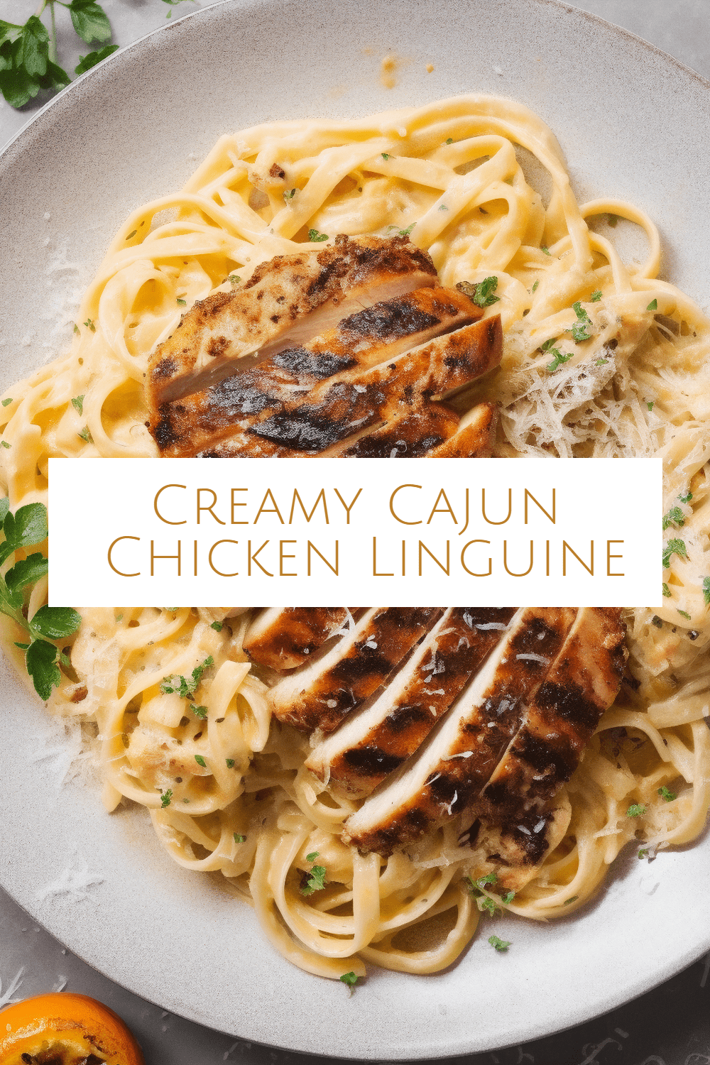 Creamy Cajun Chicken Linguine - Glitter and Graze